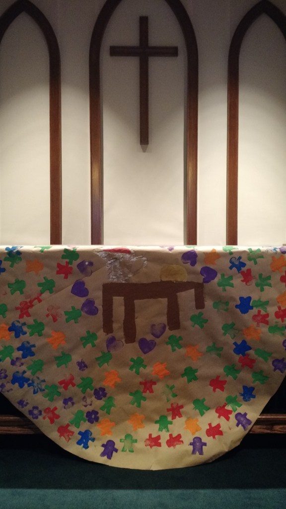 Holy Meals – Communion Table Painting – Christine V Hides