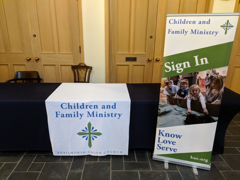 Budget Friendly Children’s Ministry Check-in Station – Christine V Hides